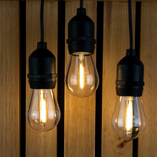 Pure Garden 40FT Outdoor String Lights - Modern - Outdoor Rope And ...