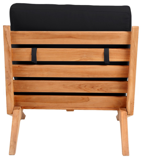 Tahiti Waterproof Fabric Upholstered Outdoor Chair - Midcentury ...