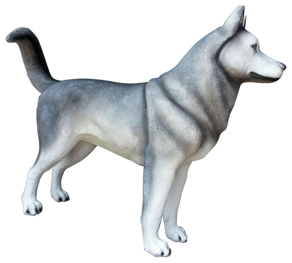 Siberian Husky - Rustic - Garden Statues And Yard Art - by Bronze West ...