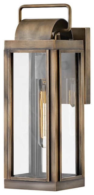 Hinkley Lighting Sag Harbor Outdoor 1 Light 16" Wall, Bronze/Clear ...