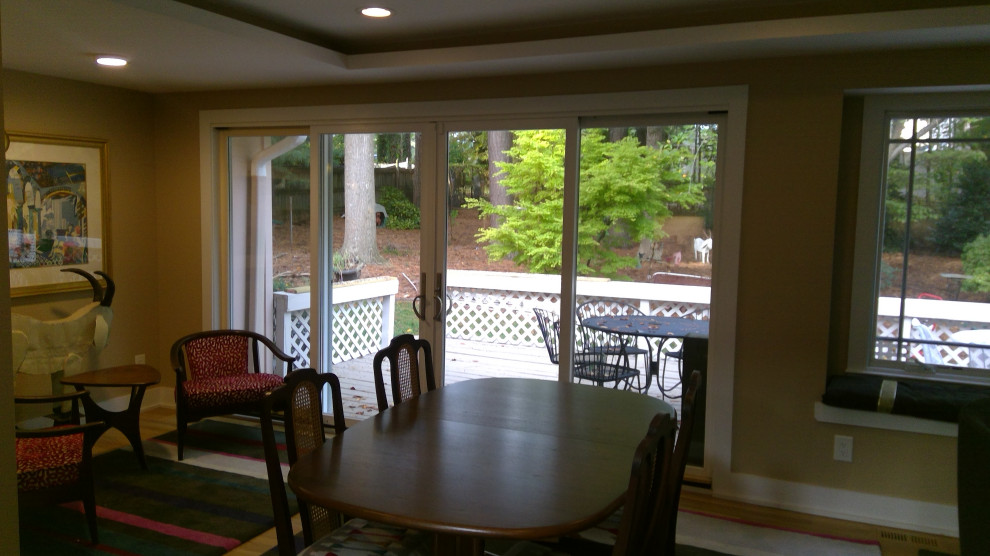 What to put on a 12' slider and adjacent windows?