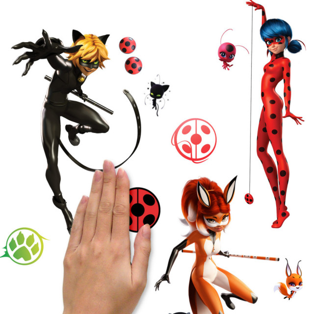 Miraculous: Tales Of Ladybug And Cat Noir Peel & Stick Wall Decals ...