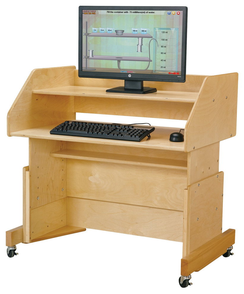 Jonti-Craft Columbia Computer Desk - Transitional - Kids Desks And Desk ...
