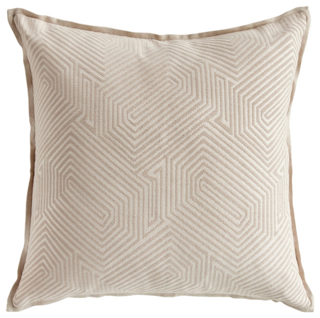 Geo 24" Square Outdoor Pillow - Contemporary - Outdoor Cushions And ...