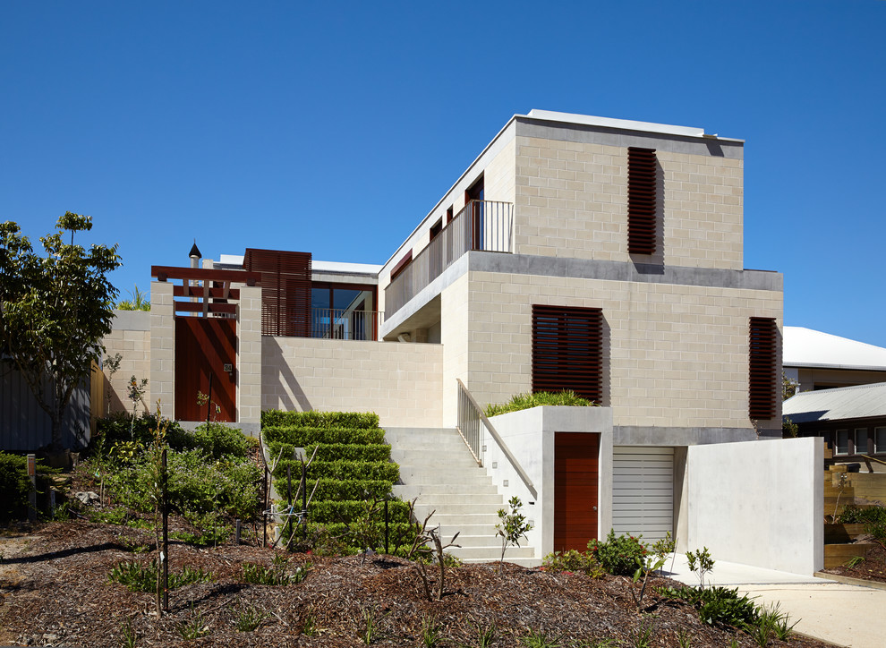 The Block House Front Exterior - Modern - Exterior - Sydney - by ...