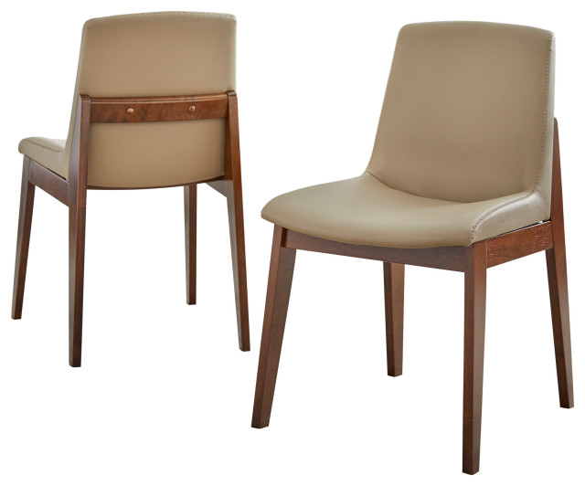 Raven Dining Chair, Tan, Set of 2 - Midcentury - Dining Chairs - by The ...