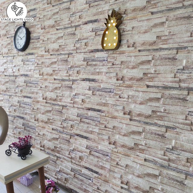 Faux Ancient Brick 3D Wall Panels, Set of 14, Covers 36.4 sq ft ...