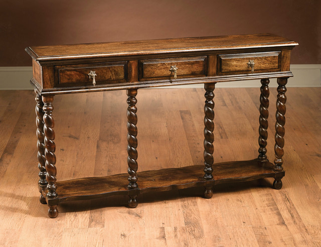 3 Drawer Console Table - Traditional - Console Tables - by Orchard ...