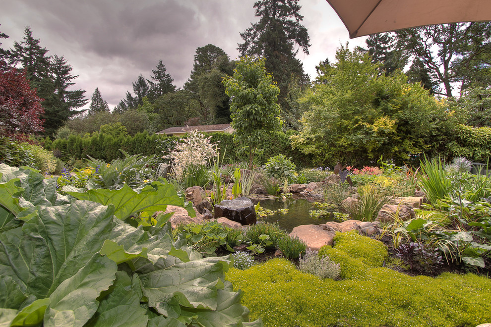 Natural pond - Traditional - Landscape - Portland - by Paradise ...