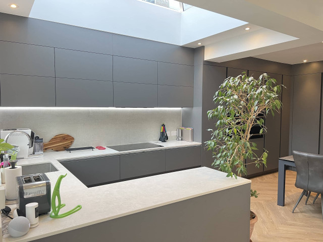 Pronorm Y-Line in Onyx Grey Kitchen - Modern - Kitchen - London - by ...