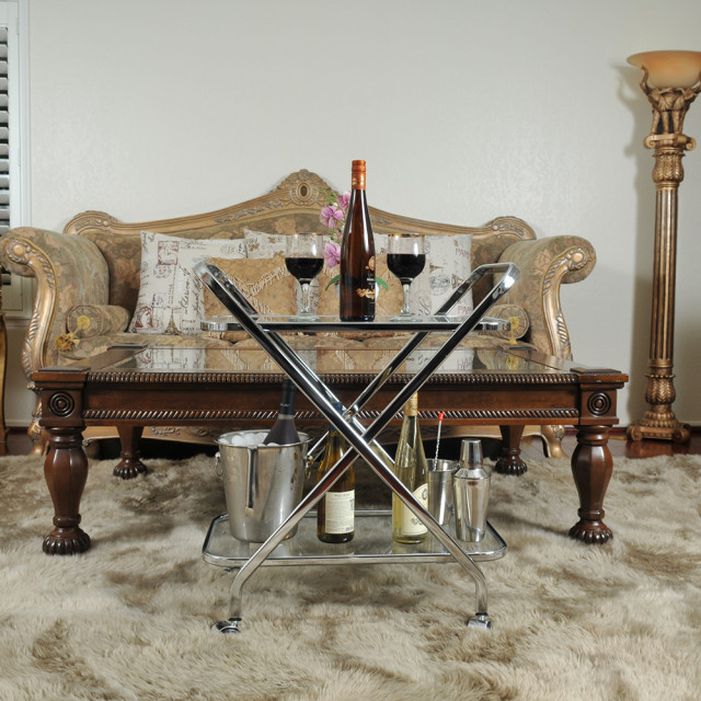 Anne Home X-Shape Bar Cart Serving Cart - Contemporary - Bar Carts - by ...