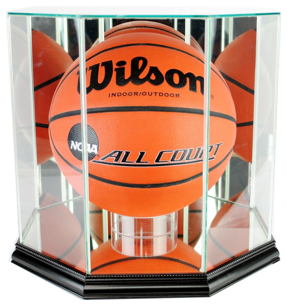 Octagon Basketball Display Case - Traditional - Sports And Game Room ...
