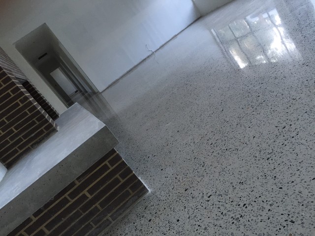 Internal Polished Concrete - Full exposed Aggregate - Modern - Perth ...