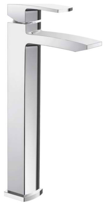 Fiora Chrome Single Hole Vessel Mount Bathroom Vanity Faucet ...