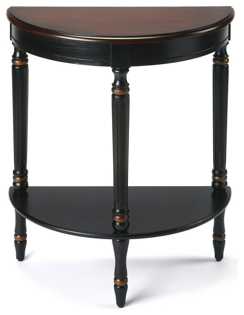 Butler Bellini Caf Noir Demilune Console Table - Traditional - Console ...