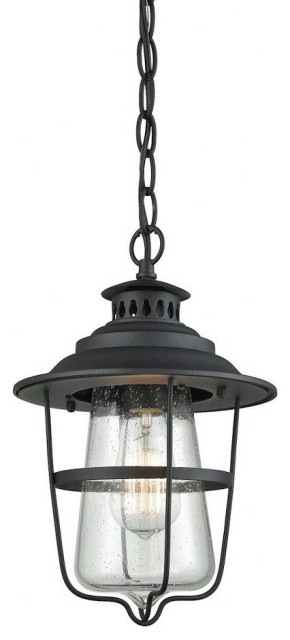 Caged Style One Light Outdoor Pendant Ceiling Light - Vintage Charm ...