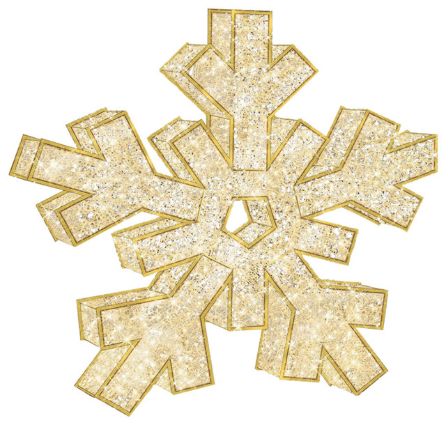 Giant 3D LED Snowflake, 7' - Traditional - Holiday Lighting - by ...