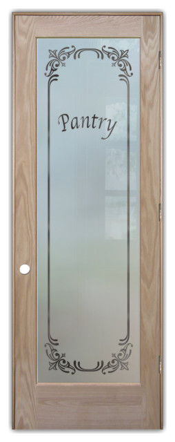 Pantry Door - Lenora - Primed - 28" x 80" - Book/Slab Door, 24" (2/0) x ...