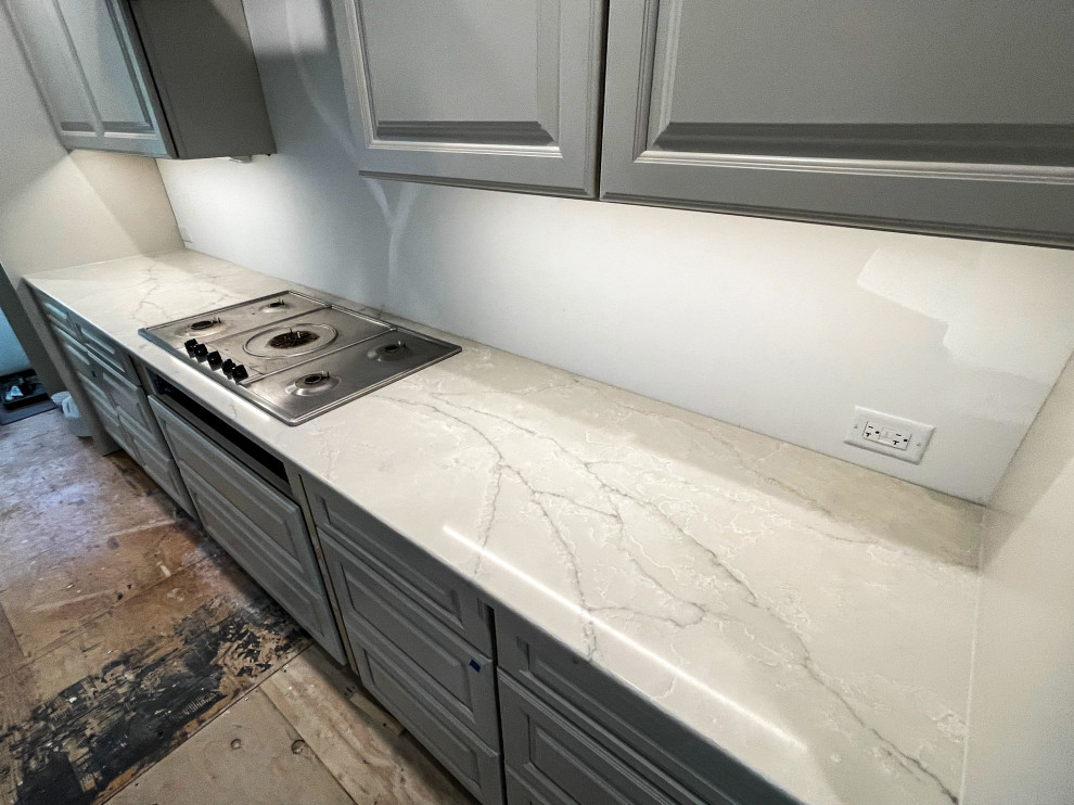 Fabulous Kitchen installed in Calacatta Versailles Quartz - Kitchen ...
