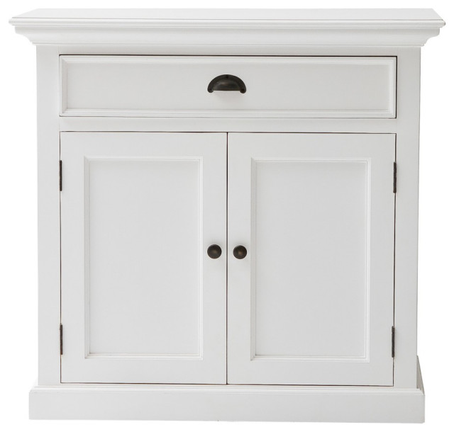 Modern Farmhouse White Accent Cabinet - Traditional - Accent Chests And ...