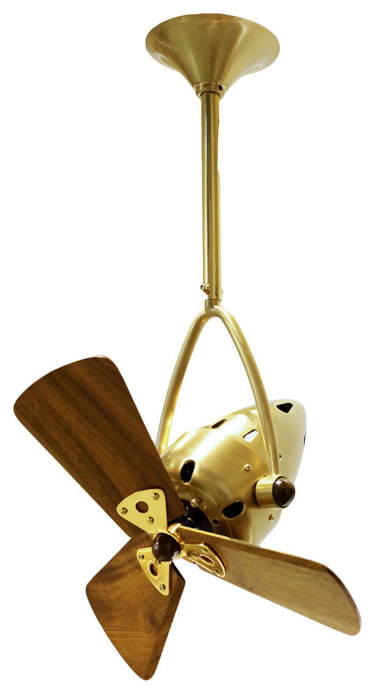 Jarold Direcional Directional Ceiling Fan With Mahogany Blades ...