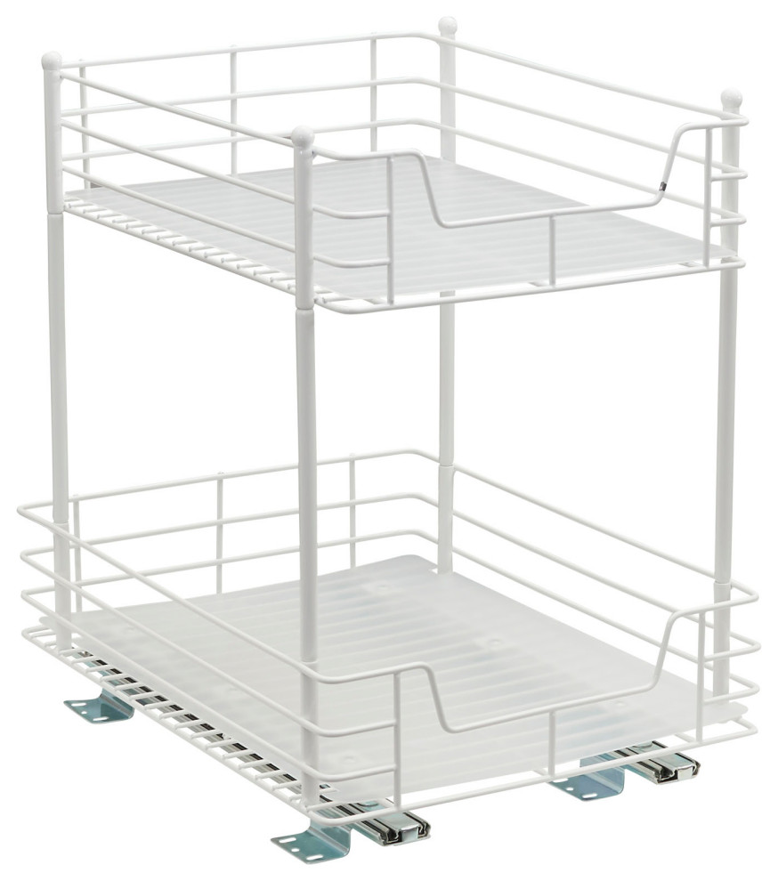 2-Tier Sliding Pantry Organizer, Small - Pantry And Cabinet Organizers ...