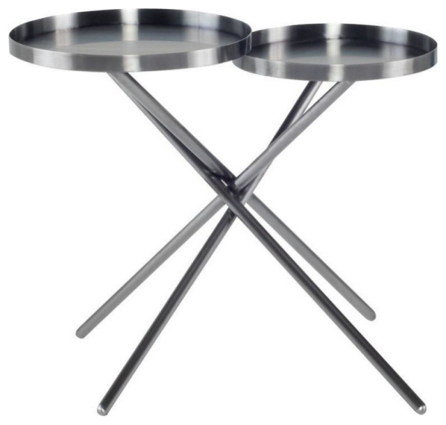 Jaris Graphite Side Table - Contemporary - Side Tables And End Tables ...