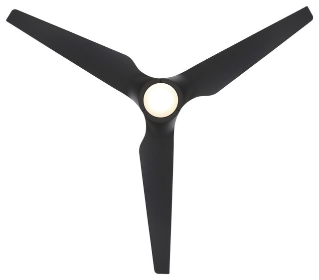 Stella 1 Light 60 in. Indoor Ceiling Fan, Soft Brass/Matte Black ...