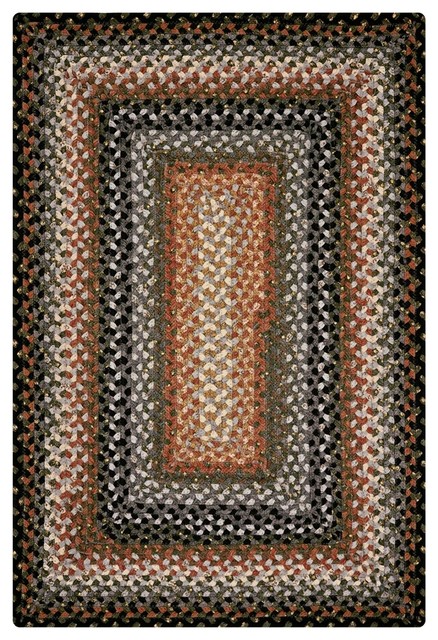 Homespice Decor Cocoa Bean Cotton Braided Rug (Rectangle), 8' x 10 ...
