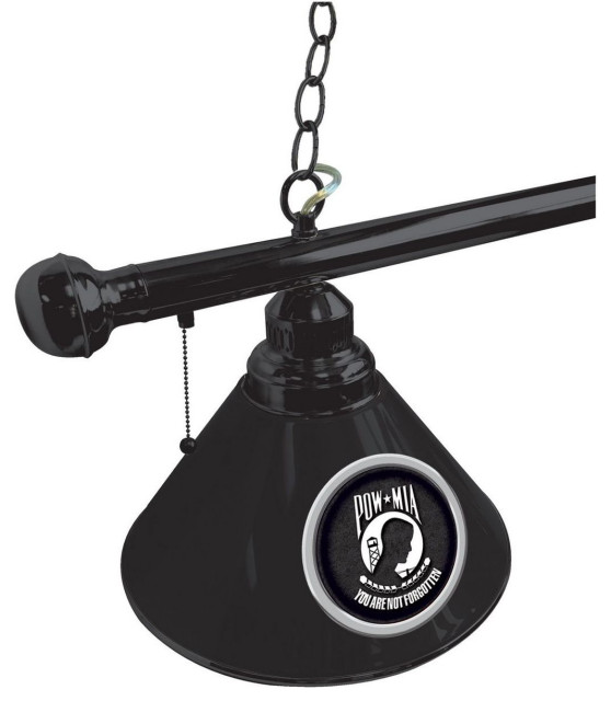 Holland POW/MIA 3-Shade Billiard Light - Black Fixture - Beach Style ...