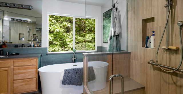 Bringing Nature Inside: Forest Inspired Bathroom Remodel - Contemporary ...