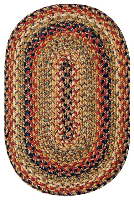 Homespice Decor Kingston Jute Braided Rug (Oval), 5' x 8 ...