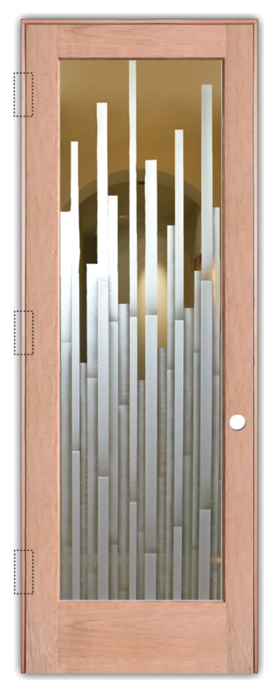 Interior Prehung Door or Interior Slab Door - Mosaics - Primed - 28" x ...