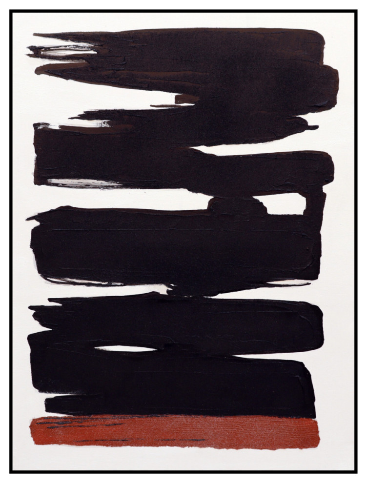 Black Abstract Oil Painting | Liang & Eimil Composition II ...