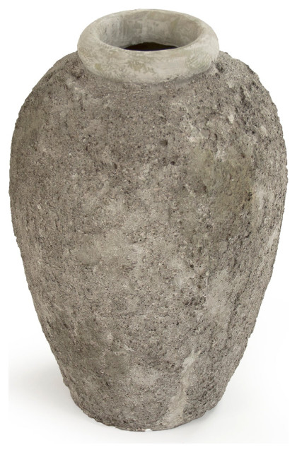 Distressed Grey Vase - Farmhouse - Vases - by Hudson Home Decor | Houzz