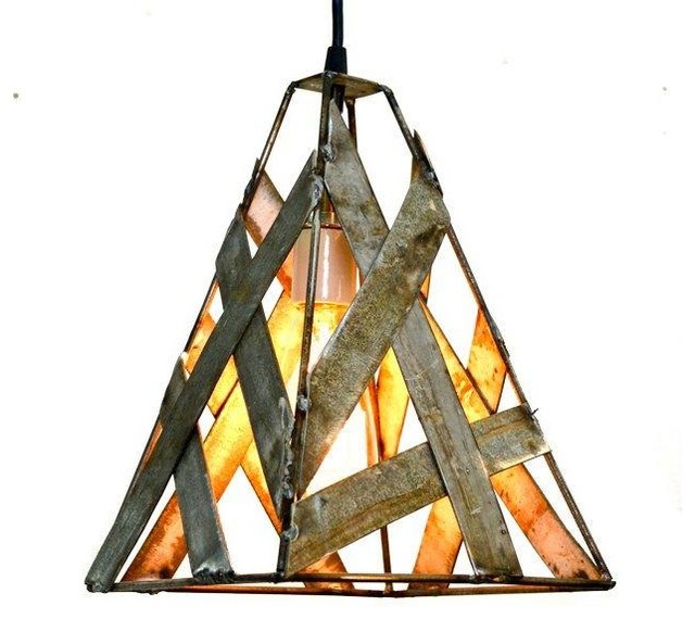 Wine Barrel Pendant Light - Brushfire - Made from CA wine barrels ...