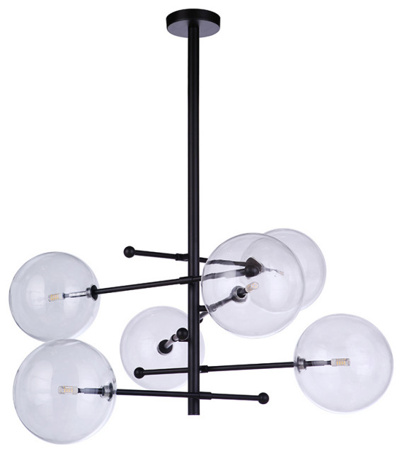 Isera | Art Deco Styled Glass Ball Shaped Led Chandelier for Living ...