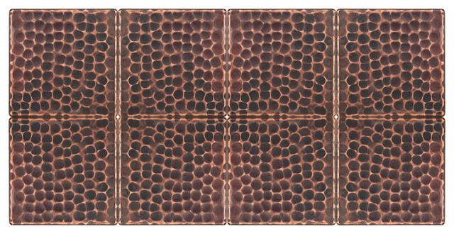 Hammered Copper Tile, 3"x3" - Traditional - Wall And Floor Tile - by ...
