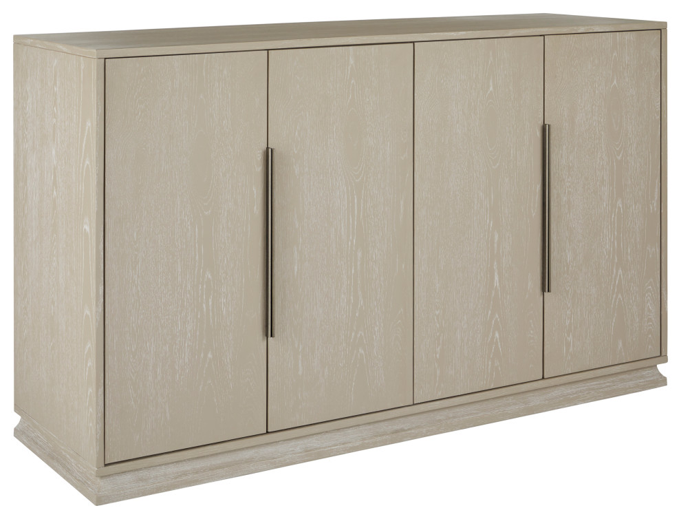 Mandy 60" Server, Weathered Beige - Farmhouse - Buffets And Sideboards ...
