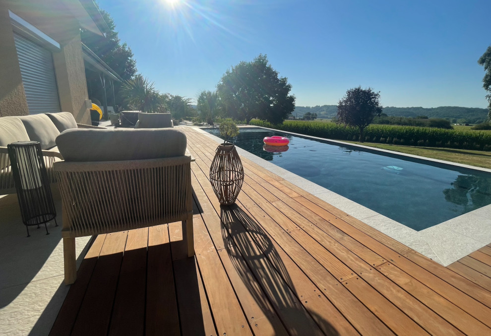 Piscine et extension de terrasse - Contemporary - Pool - Toulouse - by ...