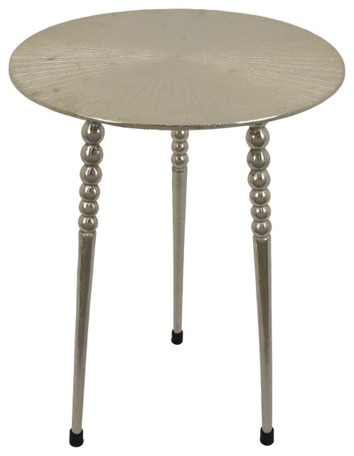 Metal Plant Stand 18.50 x 18.50 x 21.00 in Silver Metal by Three Hands ...