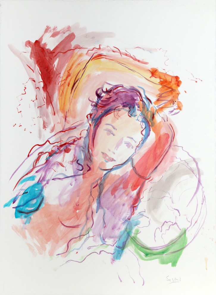 Reclining Woman II, Wayne Ensrud, 22.5x30 - Paintings - by RoGallery ...