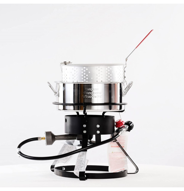 King Kooker Bolt Together Portable Propane Outdoor Cooker Package, 12 ...