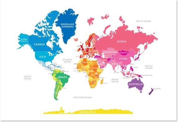 Map Of The World For Elementary Students - United States Map