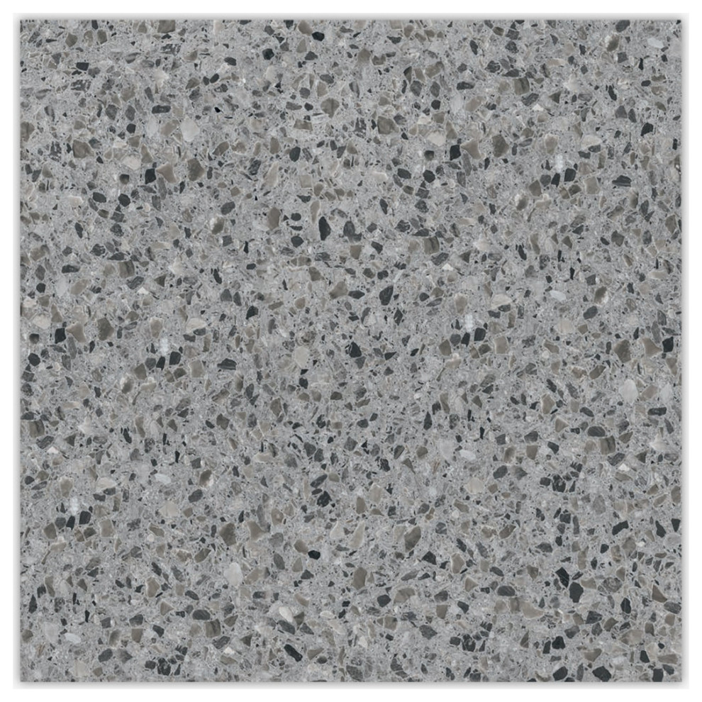 Terrazzo Tile Grigio Matte 24x24 Porcelain Tile, 24x24 - Contemporary ...