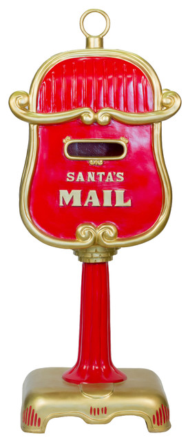 64" Santa Mailbox - Contemporary - Mailboxes - by Queens of Christmas ...