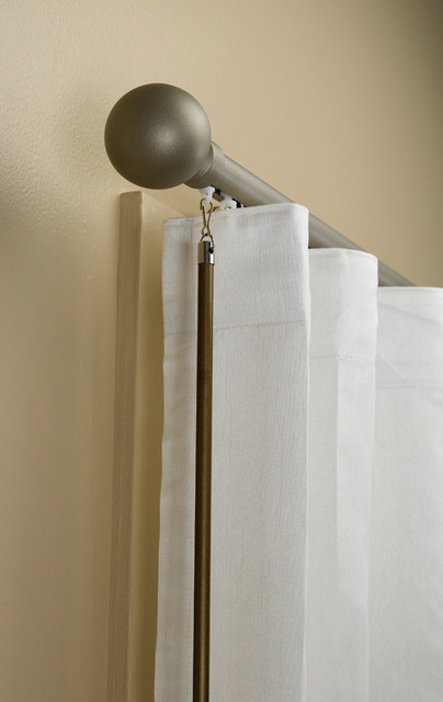 Drapery Baton - Aluminum Set of Two, 36 - Contemporary - Window ...