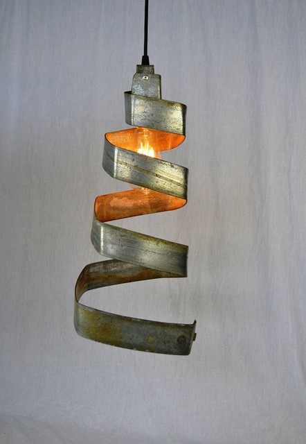Wine Barrel Ring Pendant Light - Pyramidal - Made from CA wine barrels ...