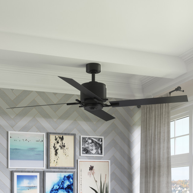 Luxury Urban Loft Ceiling Fan, Charcoal, UHP9060, Amelia Collection ...
