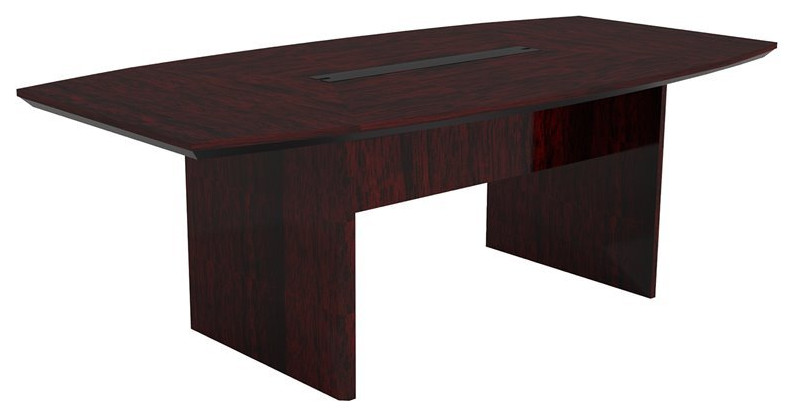 Safco Corsica 6' Boat Shaped Conference Table with Slab Base in ...